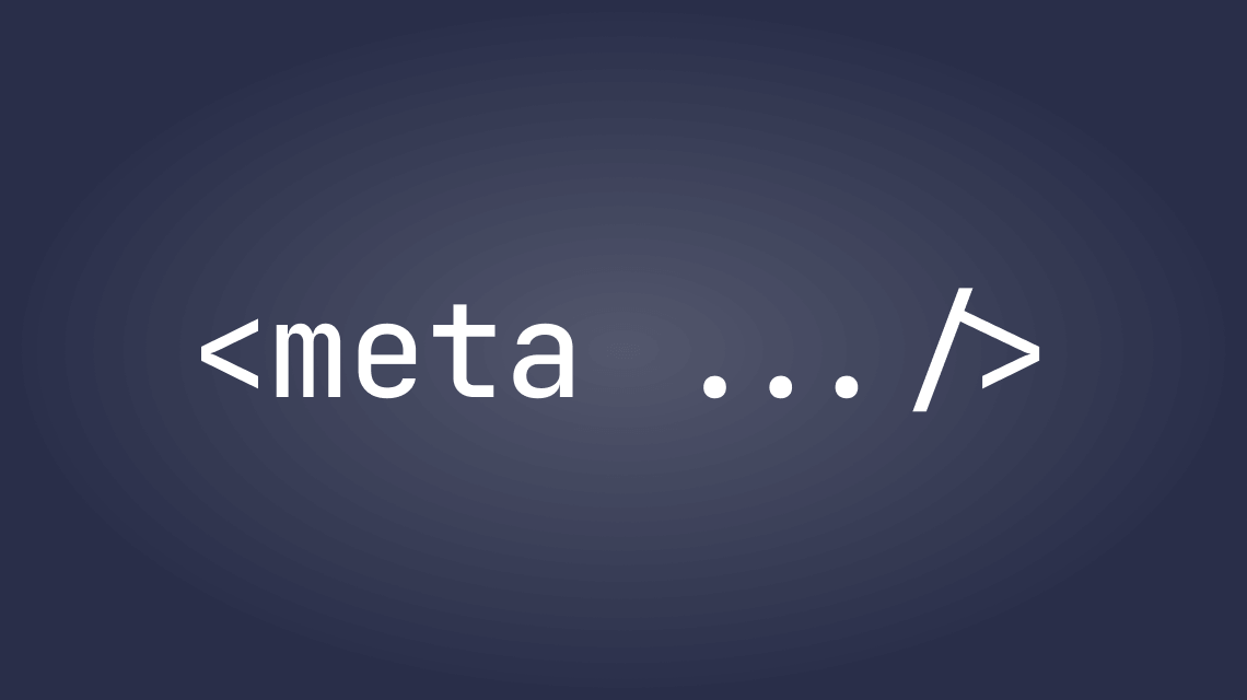 常用 HTML Meta 标签大总结 - 杨奇的博客